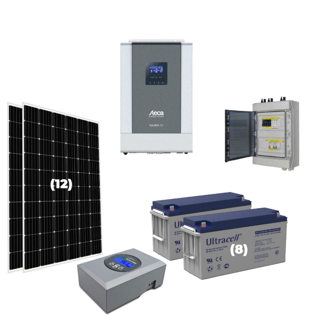 Kit Solaire Hybride 3000Wc Steca - Wilmosolar Shop
